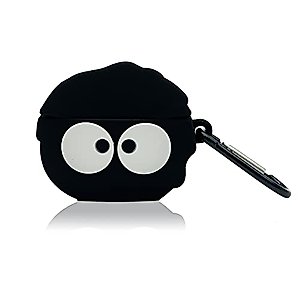 CellDesigns 3D Cartoon Rubber Shockproof Protective Cover/Skin for AirPods 3rd Generation Charging Case (Soot Ball Sprites)