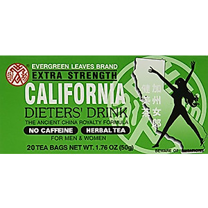 Evergreen Leaves Brand California Dieters' Tea 20 TB