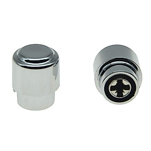 Dopro 2pcs Plastic Guitar Barrel Switch Tip 3 Way Pickup Selector Switch Knob for U.S./Import Tele Telecaster Chrome