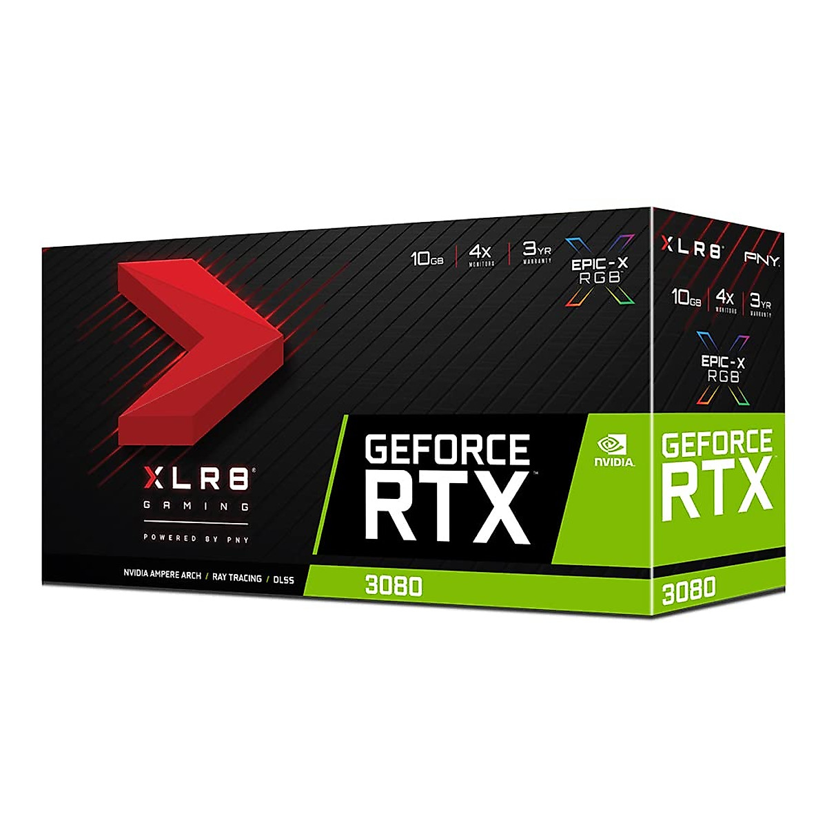 PNY GeForce RTX™ 3080 10GB XLR8 Gaming Uprising Epic-X RGB™ Triple Fan Graphics Card LHR