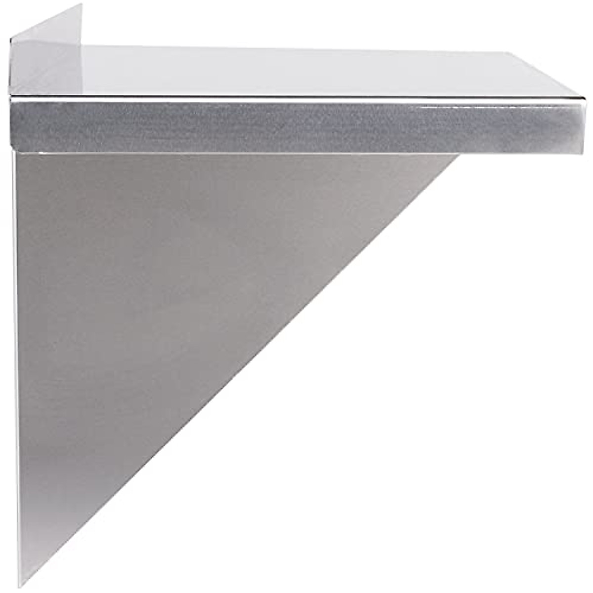 Regal Altair Stainless Steel Wall Mount Solid Shelf | Custom Sizes | Capacity: 200+ lb