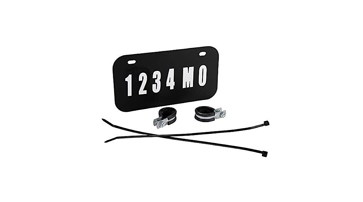 Raider FS-12000 ATV/UTV License Plate Kit with Numbers and Letters ...