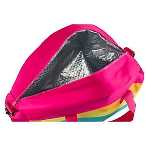 BigMouth Rainbow Cooler Bag, Multi, Large