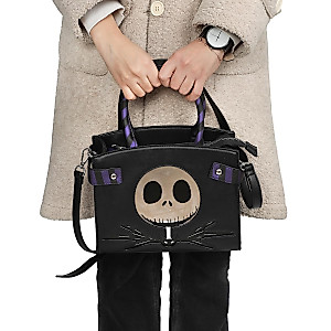 Bioworld Nightmare Before Christmas Jack Skellington Movie Character Black Purse
