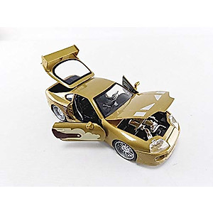 Jada 2 Fast 2 Furious Slap Jack's Toyota Supra Die-Cast Collectible Toy Vehicle Car, Gold with Decals, 1: 24 Scale, Copper