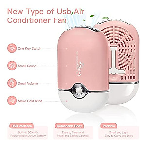 Shmian Lash Fan for Eyelash Extension, USB Mini Eyelash Fan Quick Dryer Cooling Fan with Lash Cleaning Supplies-Lash Shampoo Brush and Plastic Wash Bottle, Pink