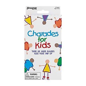 Pressman Charades for Kids Peggable - No Reading Required Family Game Multicolor ,5"