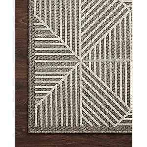 Loloi II Rainier Collection RAI-03 Natural/Ivory, Indoor/Outdoor 2'-2" x 3'-9" Accent Rug