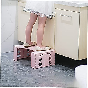 Footstool Black Foot Stool Potty Stepping Stool for Kids Black Footstool Potty Step Stool Adjustable Footstool Poop Stool Compact Toilet Stool Kids Step Stool Pink Aldult