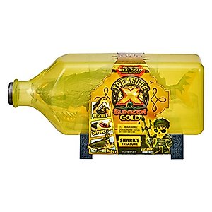 Treasure X Sunken Gold Shark's Treasure - Glow in The Dark Version - UNbox by Cracking The Bottle. Save The Treasure Hunter and Then dissect The Shark to find Your Treasure.