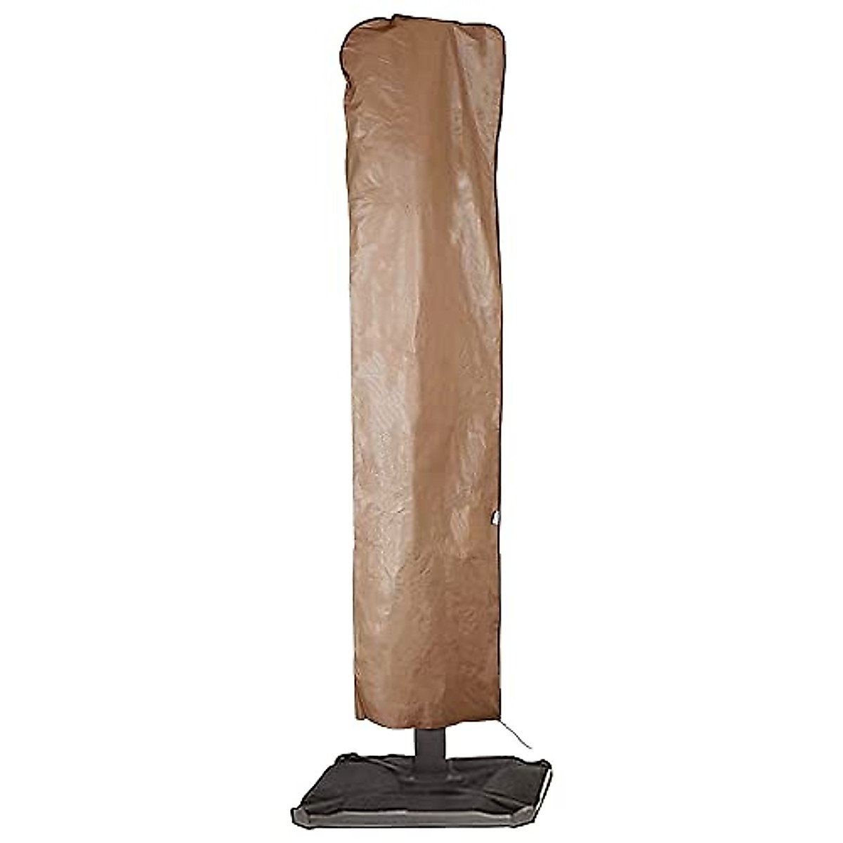 Abba Patio Offset Umbrella Cover, Patio Cantilever Umbrella Cover for 9-11 Ft Outdoor Umbrella, Market Umbrella/Parasol Cover with Zipper and Waterproof, Brown