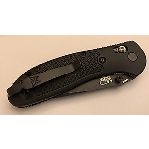 Black Titanium Deep Pocket Clip For Benchmade Griptilian 551BK 550SBK 553BK 551 553 550 Knife with Swallowtail Butterfly