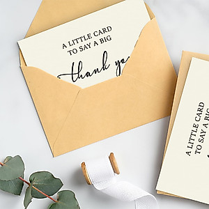 WowBefun 25 Pack 350GSM, Thank You Cards, Thank You Cards with Envelopes, Small, Wedding Thank You Cards, Thank You Notes with Envelopes, Teacher Thank You Cards, Bulk, Blank, Graduation, Business