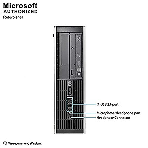 HP Elite 6300 SFF Small Form Factor Business Desktop Computer, Intel Quad-Core i7-3770 up to 3.9Ghz CPU, 16GB RAM, 256GB SSD, DVD, USB 3.0, Windows 10 Professional (Renewed)