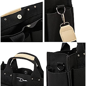 Canvas Tote Bags for Women Large Shoulder Hobo Bags Handbags Purse Big Satchel Purses Multi-pockets Casual Work Bags 2023