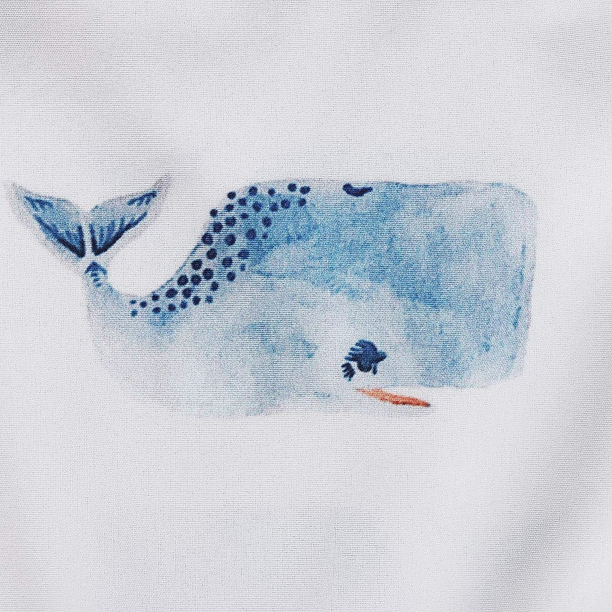 Pudcoco Toddler Baby Boy Girl Romper Summer Clothes Sleeveless Cartoon Animals Print Cropped Jumpsuit Bodysuit (12-18 Months,White Whales)