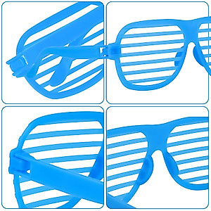 15 Pack Shutter Shades Glasses 80s Party Favors Plastic Glasses for Kids Neon Shutter Party Glasses for Adults Hora Loca Party Supplies Neon Sunglasses Accessories Last Day of School Party
