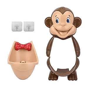 Potty Training Urinals for Boys, Cute Monkey Potty with Funny Aiming Target Windmill for Kids Toddlers Children Boys