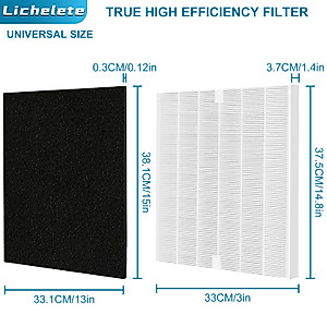 AP-1512HH 200M Filter Set Compatible with Coway Airmega AP-1512HH and Airmega 200M air Puri-fier, 3 and 3 Carbon Filters, AP-1512HH-FP, AP-1518R, AP-1519P, Part 3304899