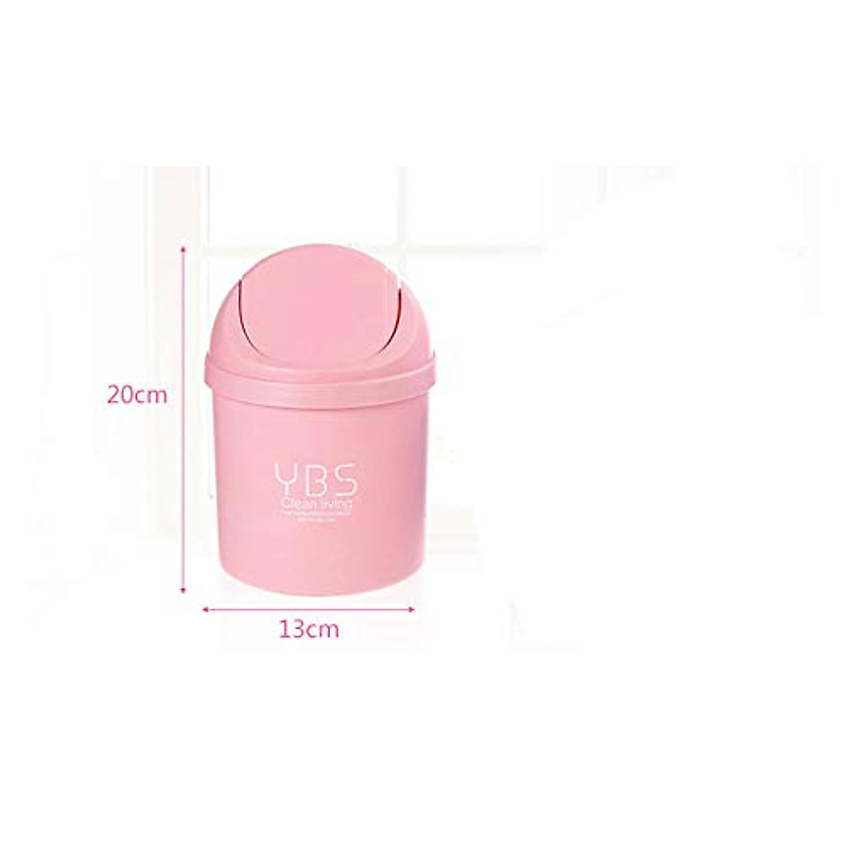 WOIWO 1 PCS Creative Desktop Trash Can Small Household Living Room Shake Lid Garbage Can Mini Kitchen Countertop with Lid Paper Basket （Color Random Send）