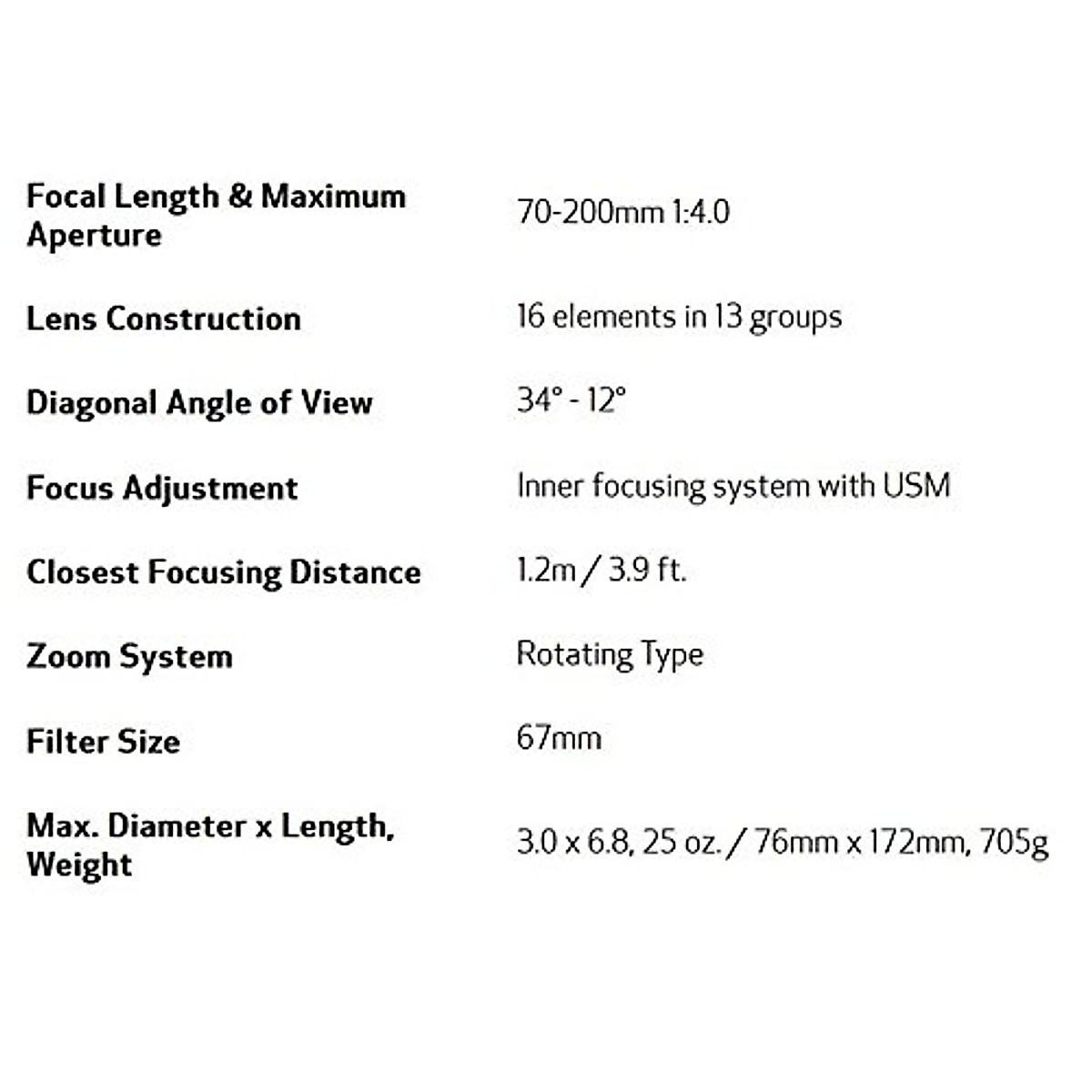 Canon EF 70-200mm f/4 L is USM Lens for Canon Digital SLR Cameras