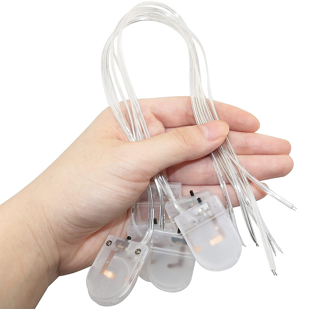 LRONG 6PCS Battery Holder Coin Cell Holder, Button Battery Holder, Battery Holder with Switch, Button Coin Cell Battery Holder with Leads On Off Switch