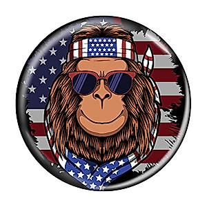 Enthoozies Bigfoot Legendary Creature Sasquatch Fridge Magnets 1.5 Inch Diameter Refrigerator Magnet - 4 Pack