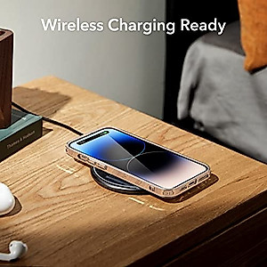 ESR Clear Case Compatible with iPhone 14 Pro Case, Shockproof Thin Silicone Cover, Yellowing-Resistant Slim Transparent TPU Phone Case, Project Zero Series, Clear