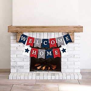 Pre-Strung Patriotic Welcome Home Banner - No DIY Needed
