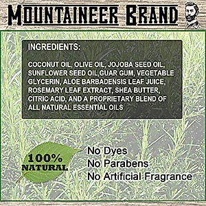Mountaineer Brand Bald Head Shampoo for Men | All Natural Moisturizing/Hydrating Shaving Soap and Face Cleanser | For Daily Head/Scalp Care and Wash | Cleanse | Refreshing Natural Scent 4oz