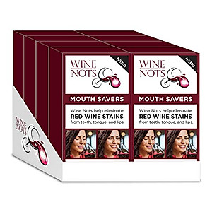 Wine Nots Wine Stain Remover Tablets Brighten Your Smile Prevents Wine Stained Lips and Teeth Pack of 12