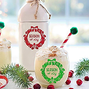 GIRAFVINYL Red Glitter Vinyl Roll,Glitter Permanent Vinyl 12" x 6ft Christmas Red Vinyl Roll for Craft Decor, Home Decor,Car Sticker,Signs,