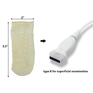 Ultrasound Probe Cover - Latex Free, Individual Packaging, 10 Pcs (B)