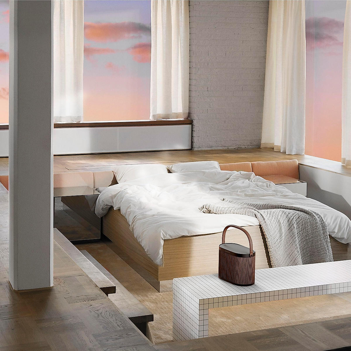 Bang & Olufsen Beosound A5 - Portable Bluetooth Speaker with Wi-Fi connection, Carry-Strap, Dark Oak