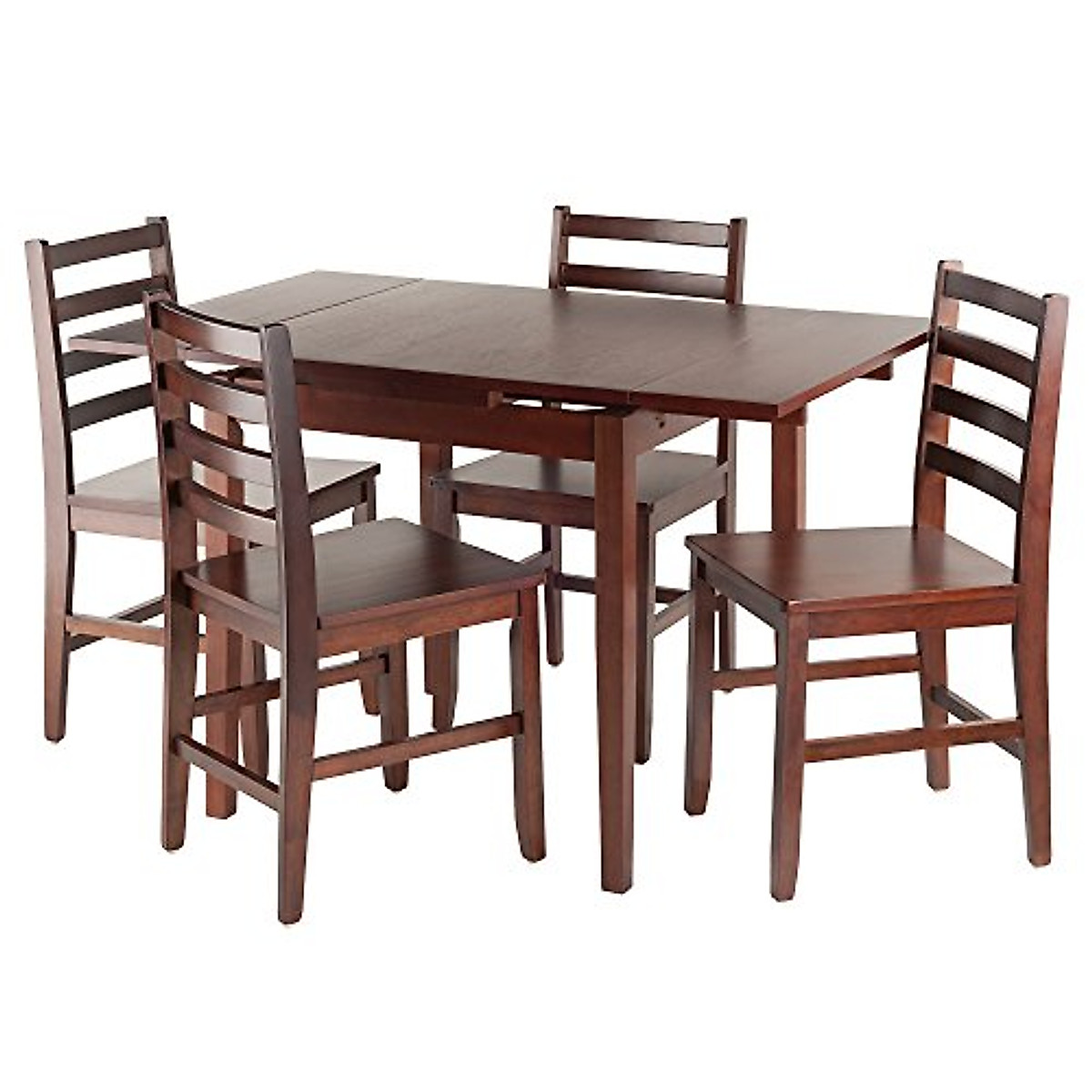 Winsome Pulman Dining, 48.03" W x 29.92" D x 29.29" H, Walnut