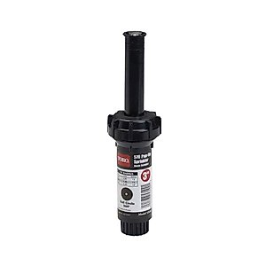 Toro 53818 3-Inch Pop-Up Fixed-Spray with Adjustable Nozzle Sprinkler, 0-360-Degree, 15-Feet,Blacks