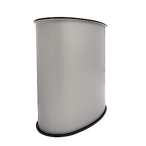 36.4" Tall X 35.6" Wide X 17" Deep Portable Lightweight Tradeshow Podium Lectern Pulpit Economy Event Party Wedding White Or Black Easy to Carry Speaker Organizer Table Countertop 15111-NPF