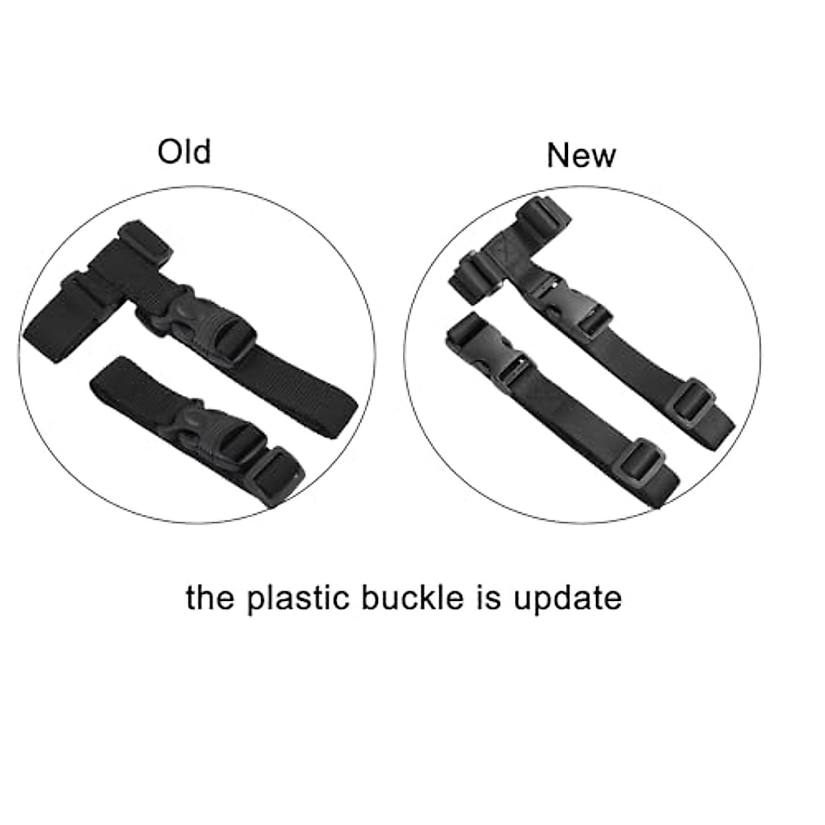 Luggage Straps,Two Add a Bag Suitcase Strap Belt,Adjustable Travel Attachment Accessories for Connect Your Three Luggage Together - 2 Pack(Black)