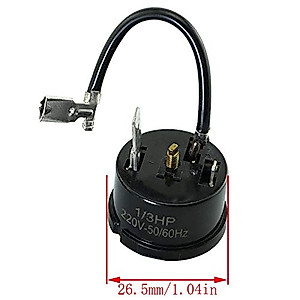 ToToT 2pcs 1/3HP-250W Refrigerator Thermal Overload Protector Compressor Replacement Part for Mini Refrigerator, Wine Center and Beverage Cooler ToToT 2pcs 1/3HP-250W Refrigerator Thermal Overload Protector Compressor Replacement Part for Mini Refrigerato