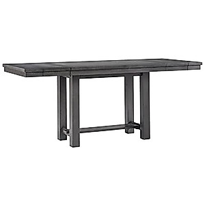 Signature Design by Ashley Myshanna Counter Height Dining Extension Table, 0, Gray