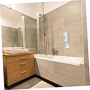 SHERCHPRY 2pcs Water Tray Dispenser Catch Tray Automatic Drip Tray Bubble Soap Cup Tray Dispenser Drip Tray Foam Soap Auto Soap Dispenser Clothes Washing Powder White Leakproof Abs