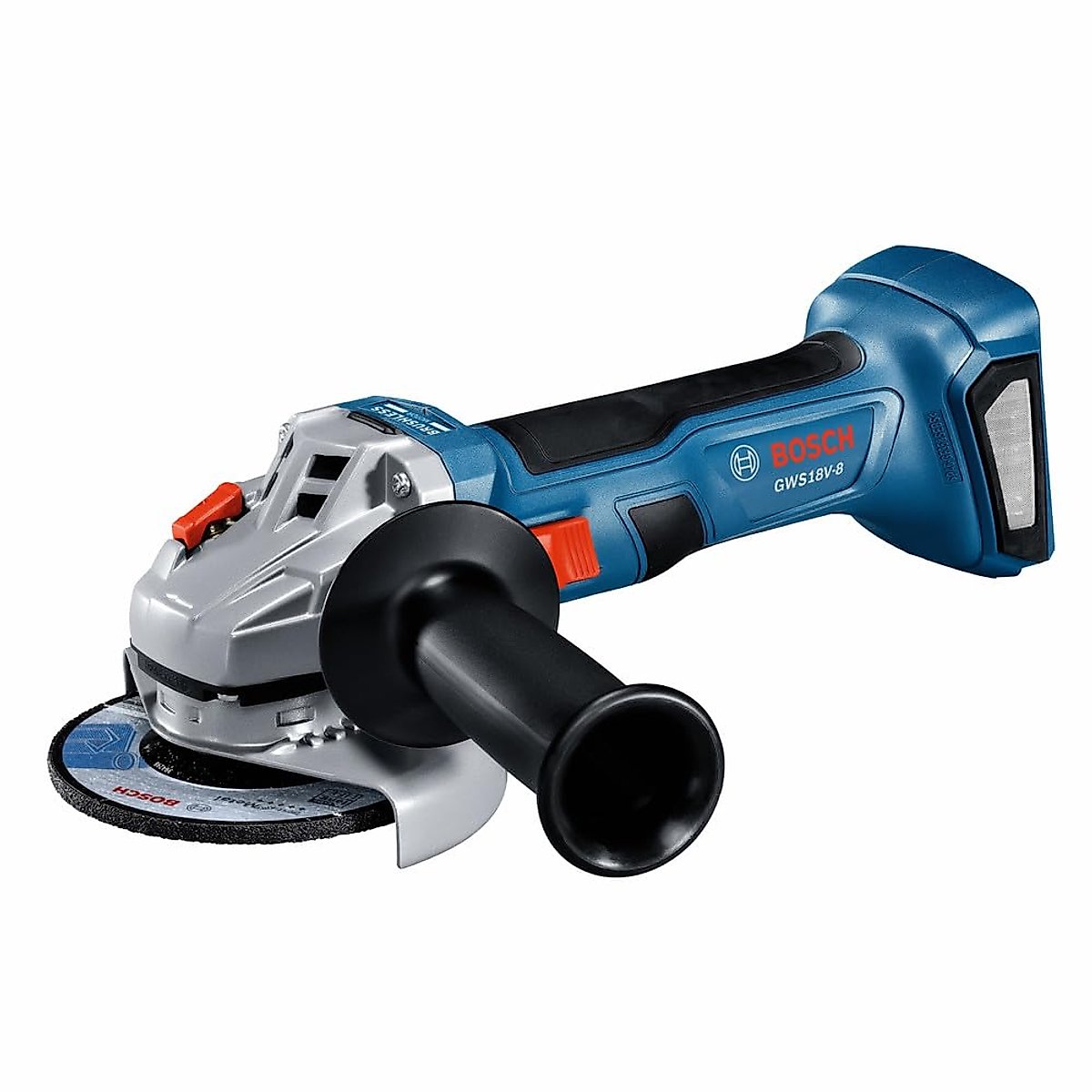 Bosch GWS18V-8N-RT 18V Brushless Lithium-Ion 4-1/2 in. Cordless Angle Grinder with Slide Switch (Tool Only) (Renewed)