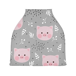 Nursing Cover Breastfeeding Scarf Cute Pig Leaves- Baby Car Seat Covers, Stroller Cover, Carseat Canopy (0mb7a)