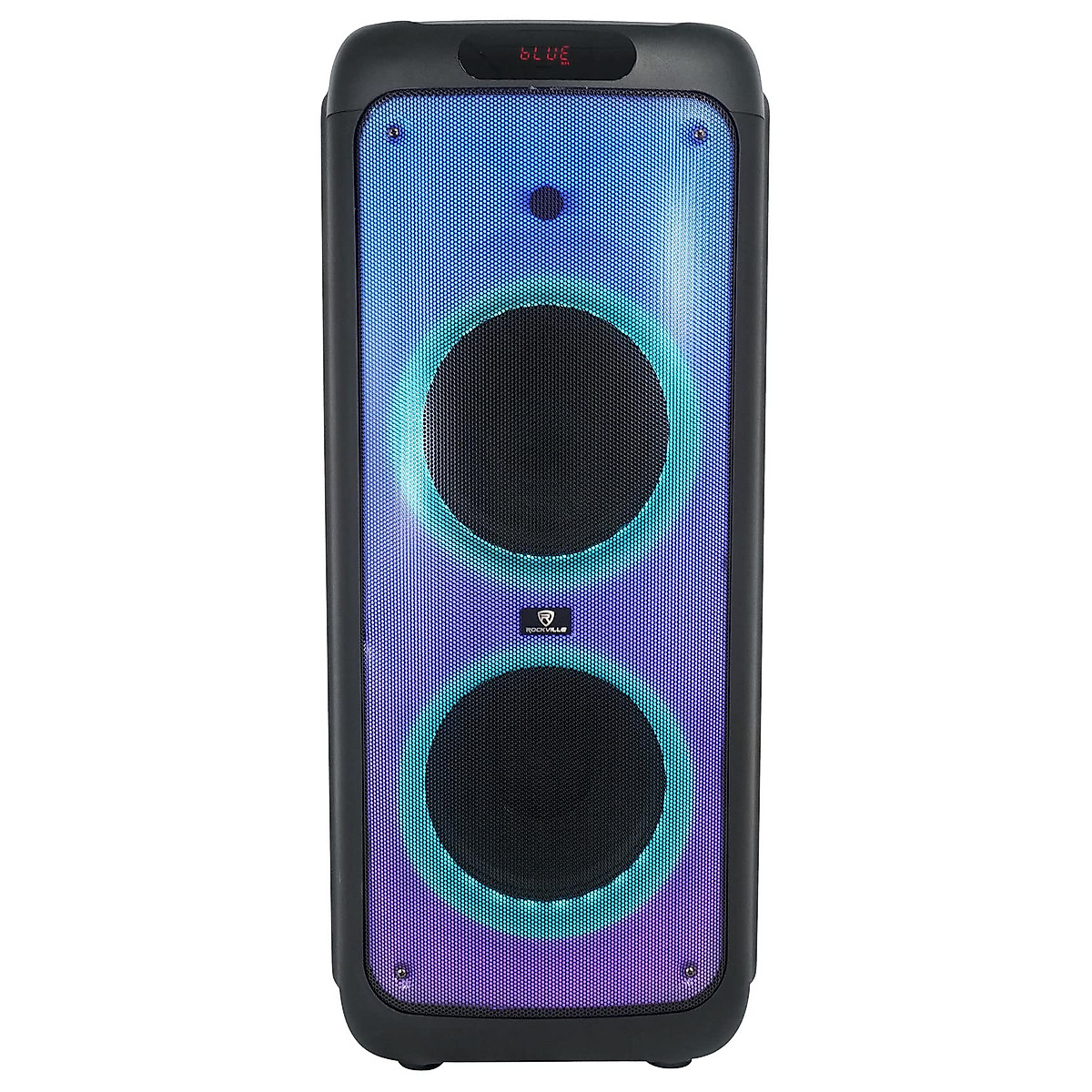 Rockville BASS Party 10 Dual 10 inch Portable Battery LED Party Bluetooth Speaker