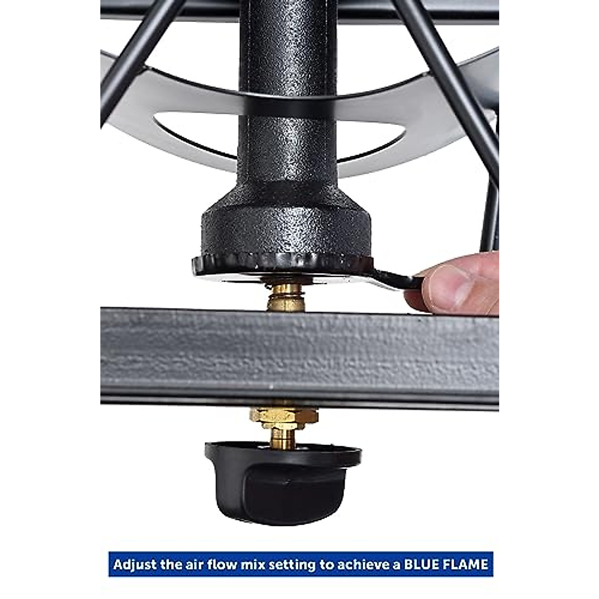 Flame King 200,000 BTU Propane Burner Gas Stove Heavy Duty Turkey Fryer/Camp Cooker, Portable with Stand Great for Outdoor Cooking, Home Brewing & Canning