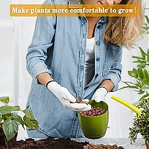 Legigo 7 LBS Organic Expanded Clay Pebbles, 4mm -16mm Light Expanded Clay Aggregate, Natural Clay Pebbles for Hydroponic & Aquaponics Growing, Orchid Potting Mix, Dutch Buckets, Drainage