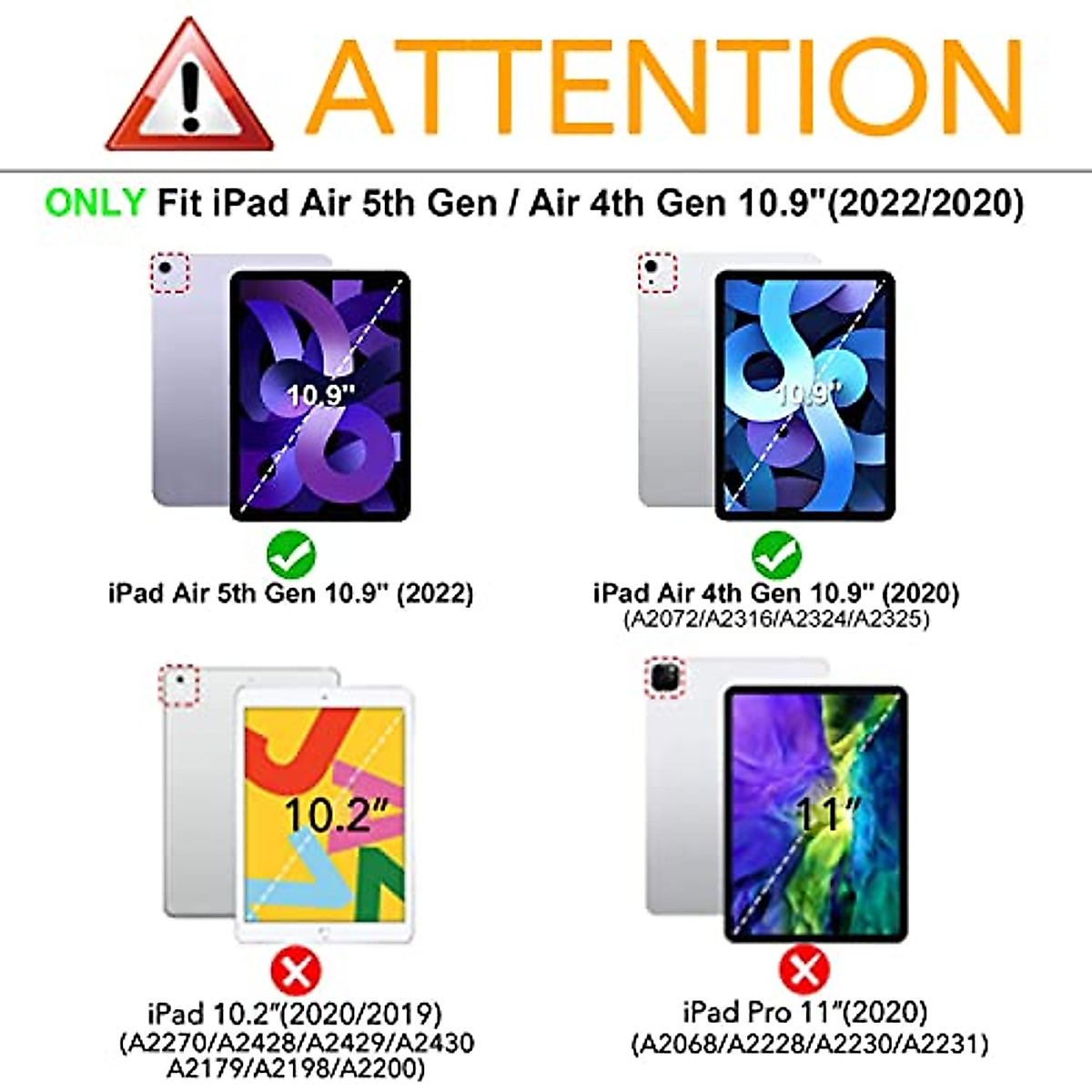 Hepix iPad Air 5th Generation Case iPad Air Case 4th Generation Notebook Composition iPad Air 4/5 Case with Pencil Holder 2022 2020 Black Book iPad Air 10.9 Case Cover Auto Sleep Wake