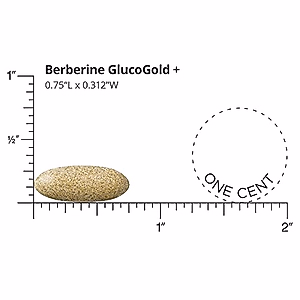 Dr. Whitaker's Berberine GlucoGOLD+, Supplement with Berberine, Concentrated Cinnamon, and Banaba Leaf Extract (90 Tablets)