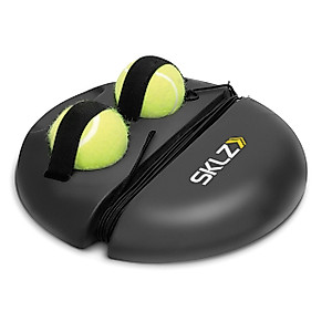 SKLZ Dual Swivel Tennis Ball Launcher, Multipurpose Trainer, 15-Foot Kinetic Cord, Ages 7 and Up