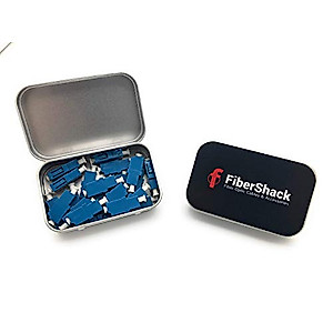 FiberShack - LC to LC Coupler Tin - 20 Pack - Single Mode LC Fiber Couplers. LC Fiber Optic Couplers are Cleaned & Extend LC Fiber Cables. 20 x SM SX LC Fiber adapters Included